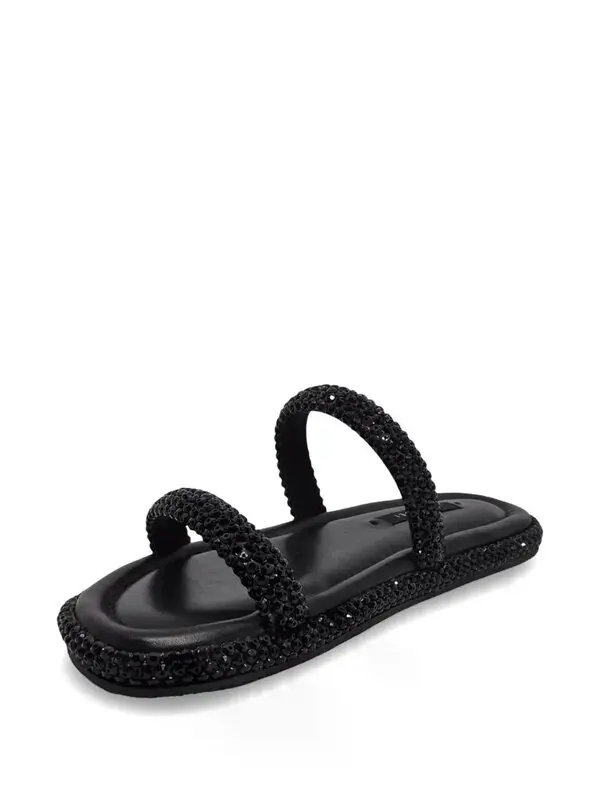 Casadei Sirio Flat Sandals With Crystal Embellishment