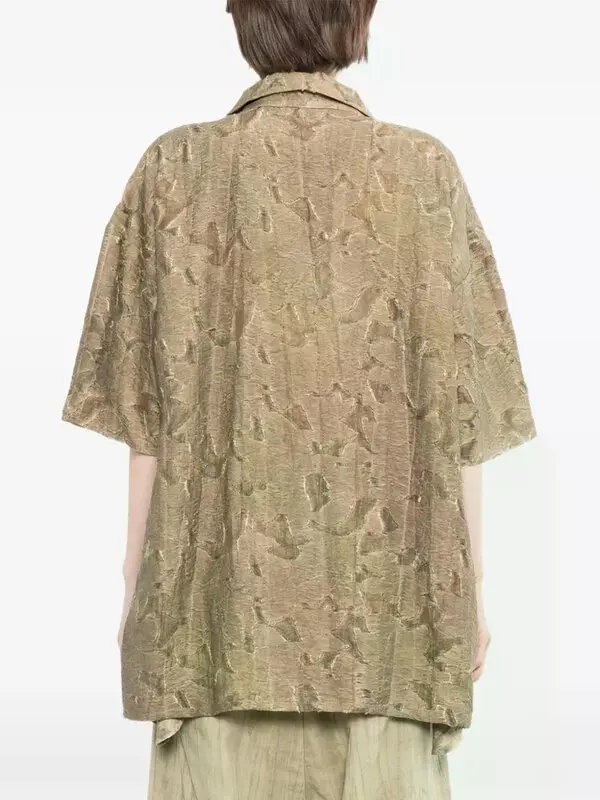 CHIAHUNG SU Hand-woven Patched Shirt