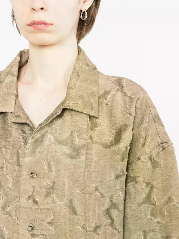 CHIAHUNG SU Hand-woven Patched Shirt