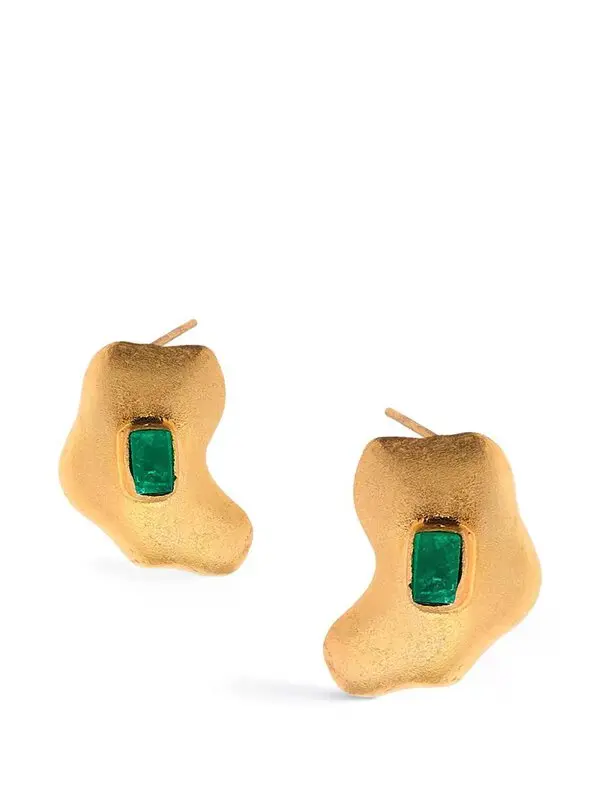 FENOMENA Muzo Emerald Stud Earrings