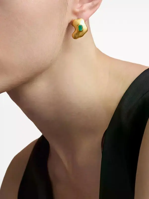 FENOMENA Muzo Emerald Stud Earrings