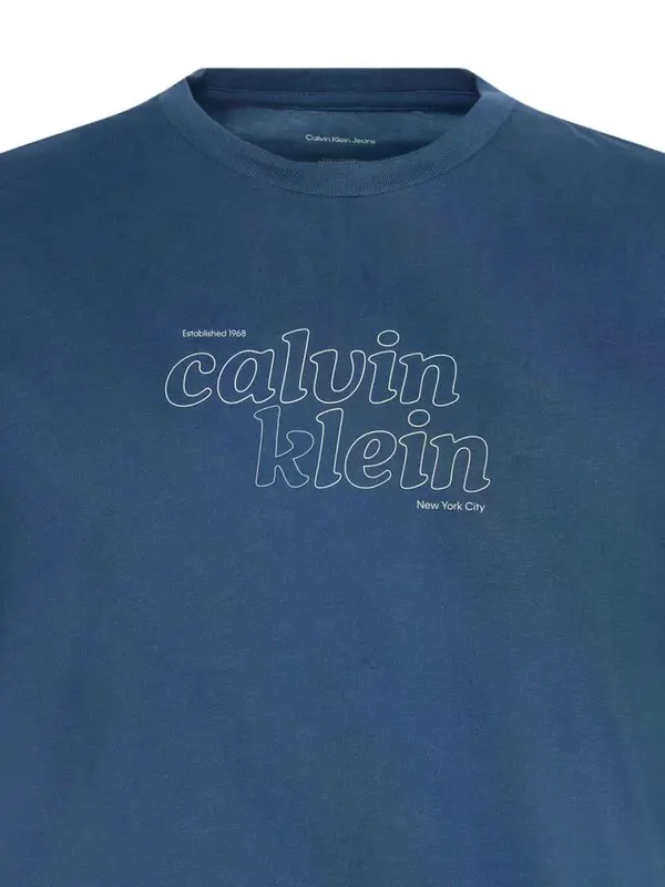 Calvin Klein Logo-print Crew-neck T-shirt