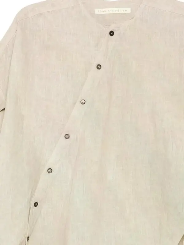FORME D'EXPRESSION Asymmetric Hem Shirt