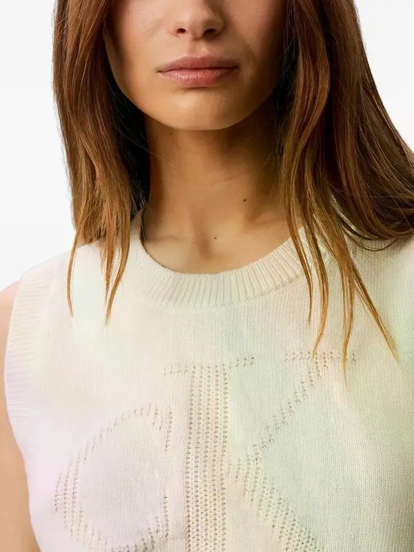 Calvin Klein Intarsia Logo Knit Sweater Vest