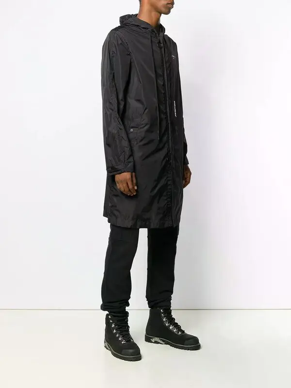 Off-White Lightweight Hooded Rain Coat