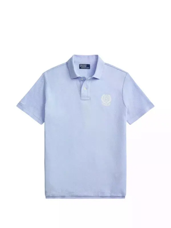 Polo Ralph Lauren Wimbledon Tennis-racquet Embroidered Polo Shirt - Blue