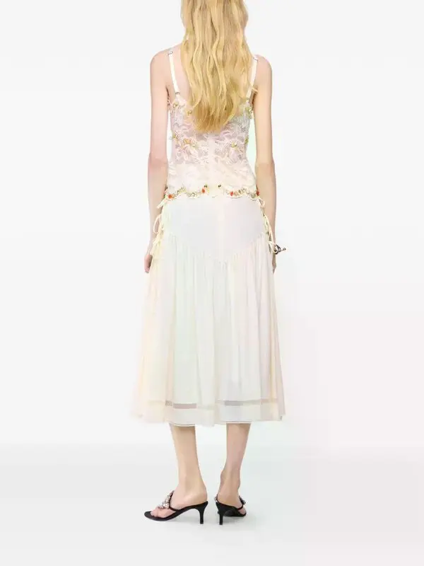 Rabanne Lace-embroidered V-neck Top