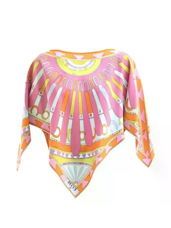 Emilio Pucci Solei Print Silk Kaftan - Pink
