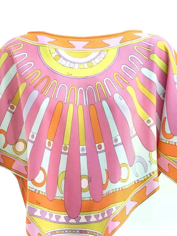 Emilio Pucci Solei Print Silk Kaftan