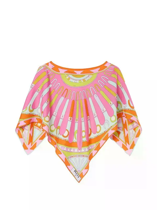 Emilio Pucci Solei Print Silk Kaftan - Pink