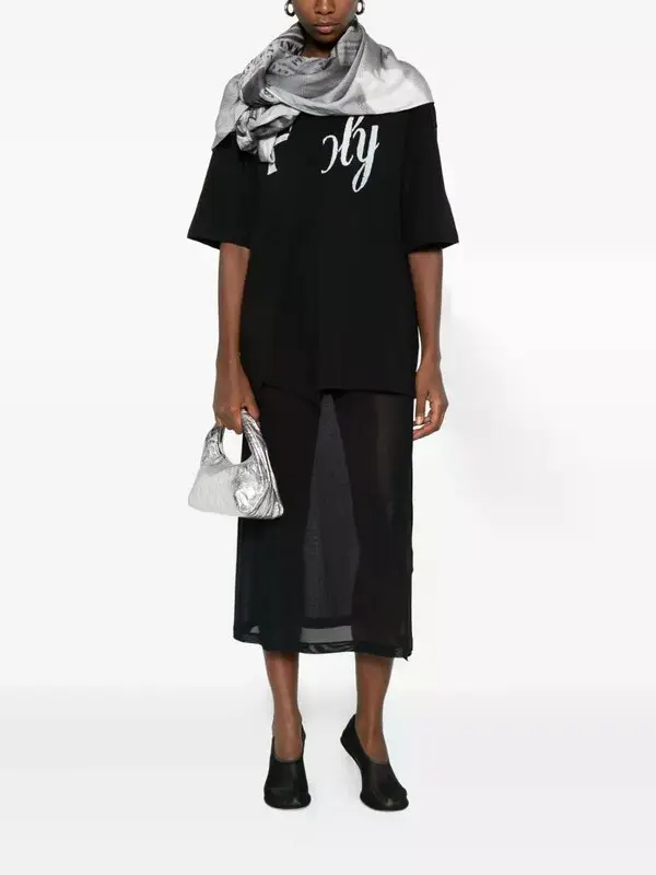 ANN DEMEULEMEESTER Asymmetrical Hem T-shirt