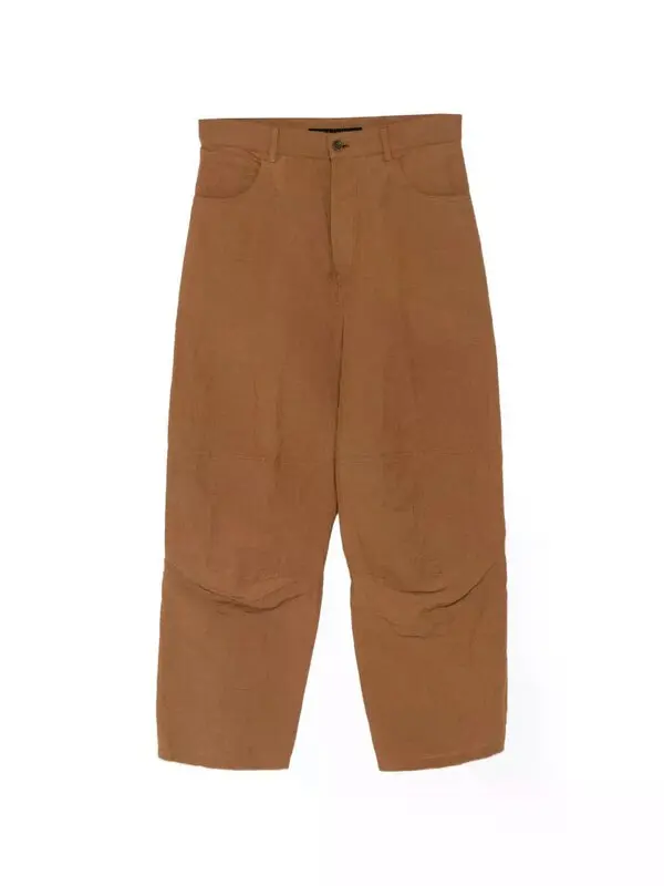 FORME D'EXPRESSION Skewed Five-pocket Trousers - Brown