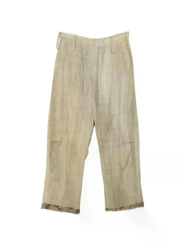 CHIAHUNG SU Hand-woven Tailored Trousers - Green
