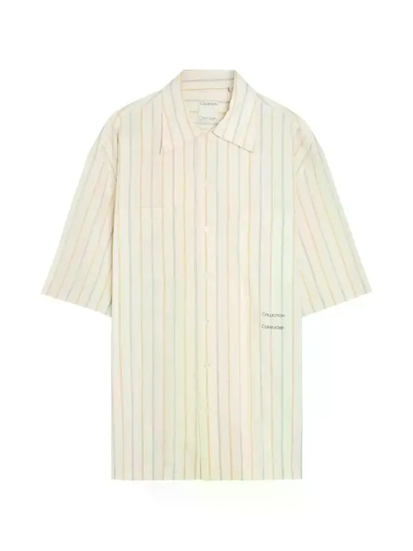 Calvin Klein Vertical-stripe Short-sleeve Shirt