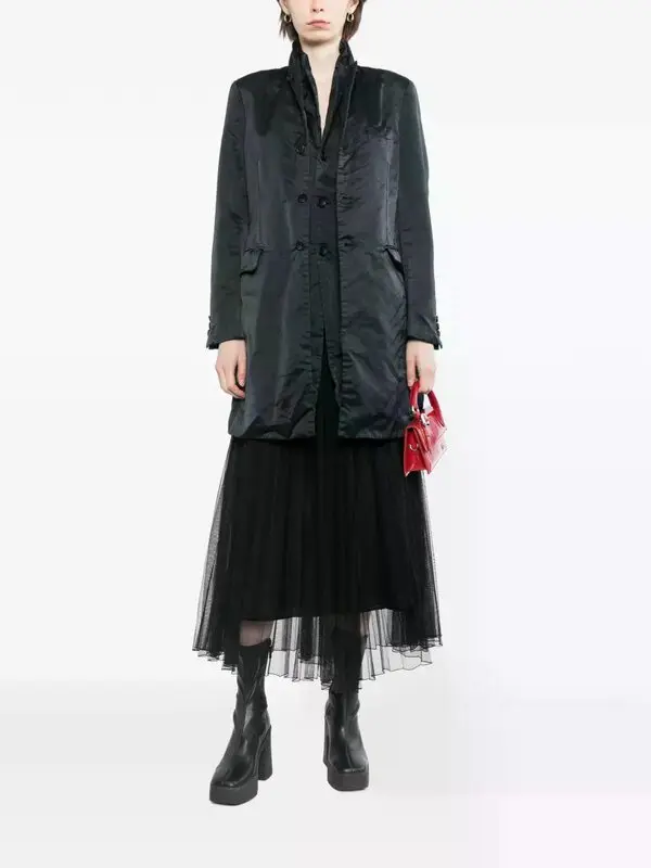 Comme Des Garçons Satin Finish Layered Effect Jacket