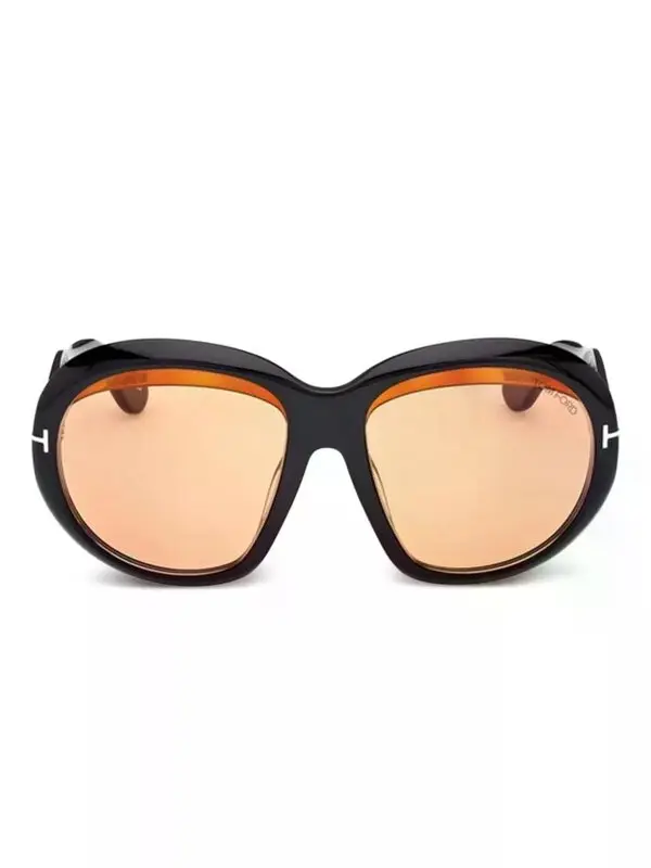 TOM FORD Round Frame Sunglasses - Black