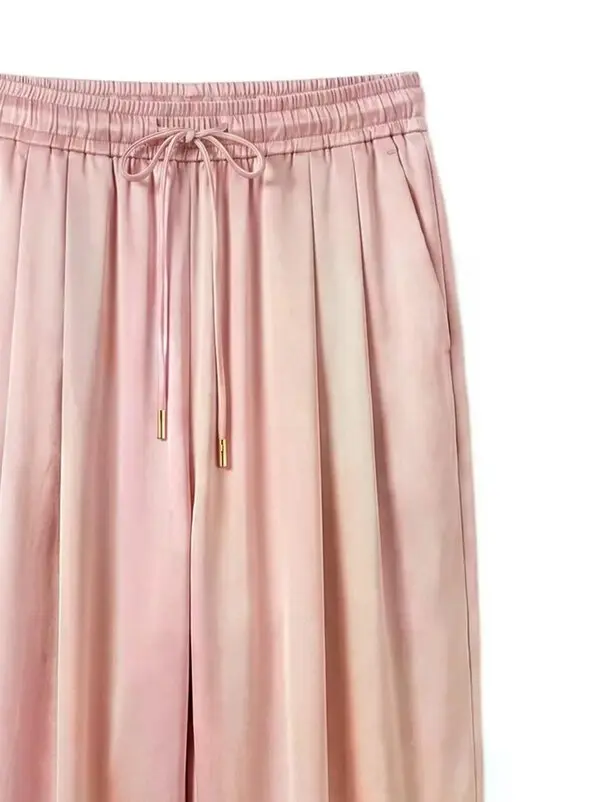 DANAMÉ Satin Finish Drawstring Trousers