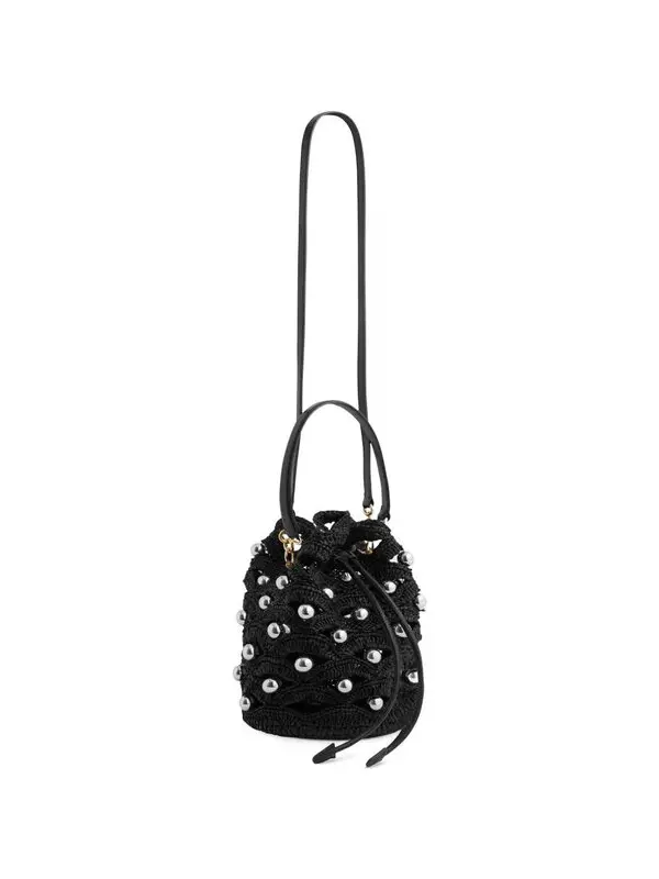 Rabanne Pearl Embellished Bucket Bag