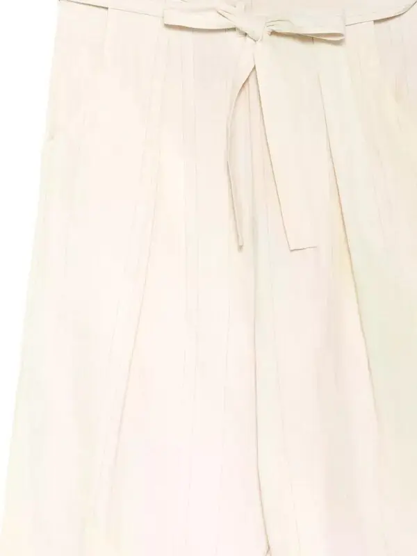 FORME D'EXPRESSION Vertical-stripe Trousers - Neutrals