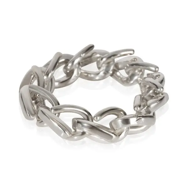 Tiffany & Co. Sterling Silver Forged Link Ring - Sterling_silver