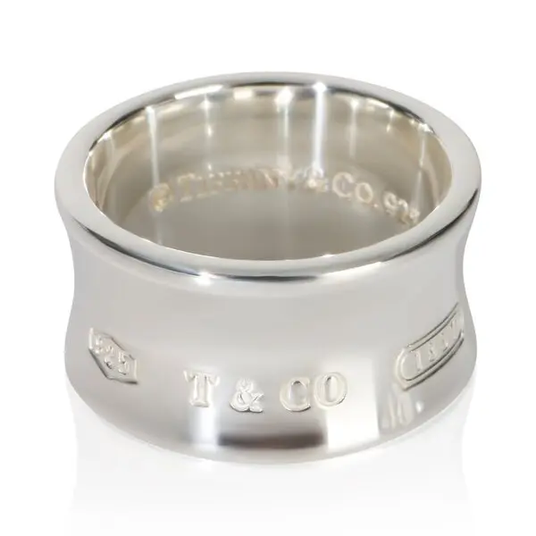 Tiffany & Co. Sterling Silver Wide 1837 Ring - Sterling_silver