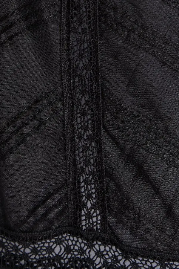 Zimmermann Lacepaneled Cotton Midi Dress