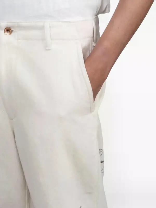 Maison Kitsuné X Kuro Handwritten Postcard Trousers