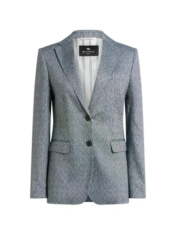 Etro Jacquard Single-breasted Jacket