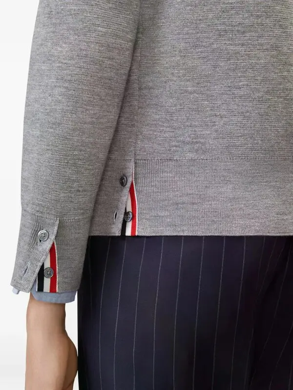 Thom Browne 4-bar Ottoman Milano-stitch Jumper