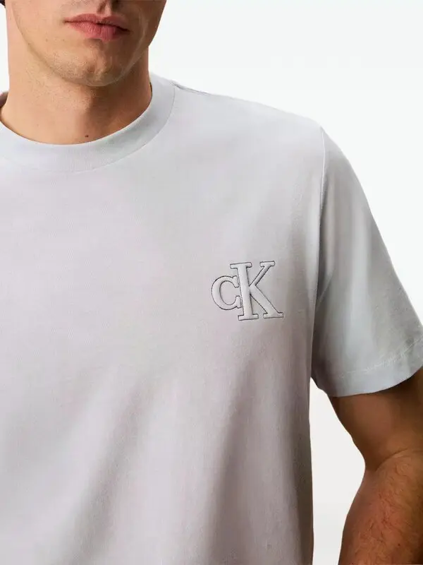 Calvin Klein Logo-embossed Crew-neck T-shirt