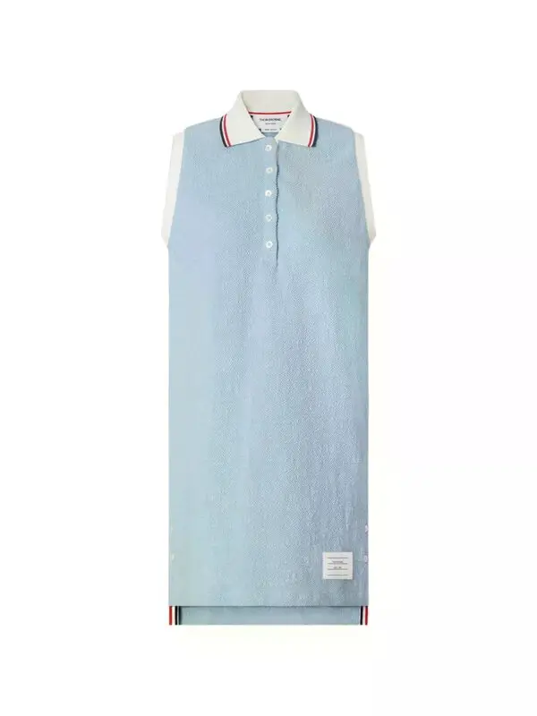 Thom Browne Sleeveless Polo Mini Dress