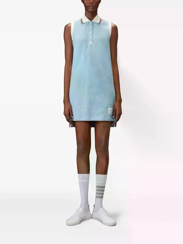 Thom Browne Sleeveless Polo Mini Dress
