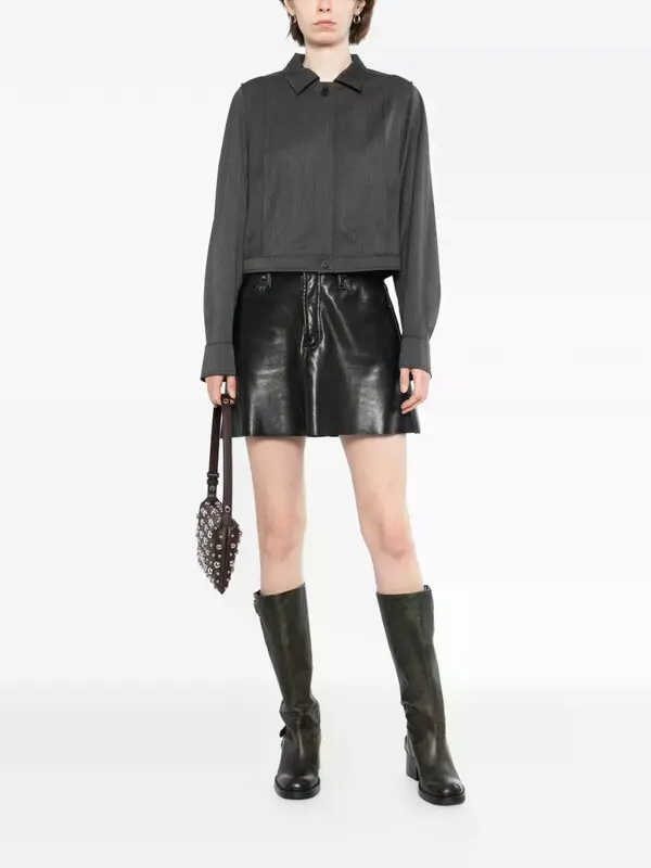 LOW CLASSIC Melange Shirt Jacket