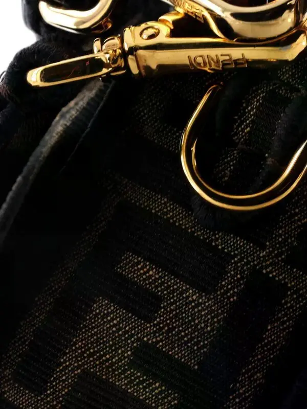 Fendi Baguette Nm Bag Zucca Canvas Medium Shoulder Bag