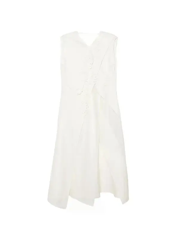 LITKOVSKA Layered Embroidered V-neck Dress