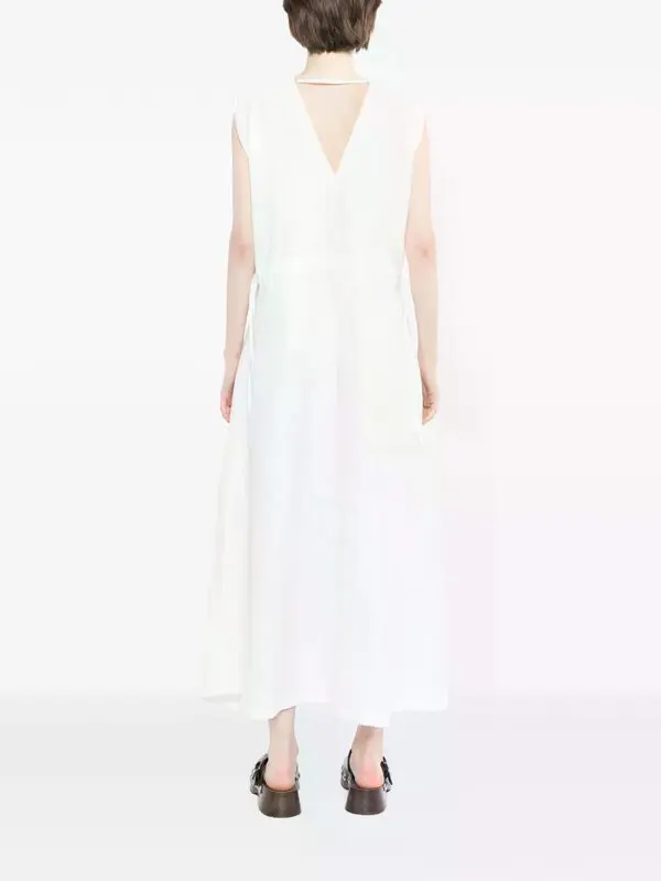 LITKOVSKA Layered Embroidered V-neck Dress