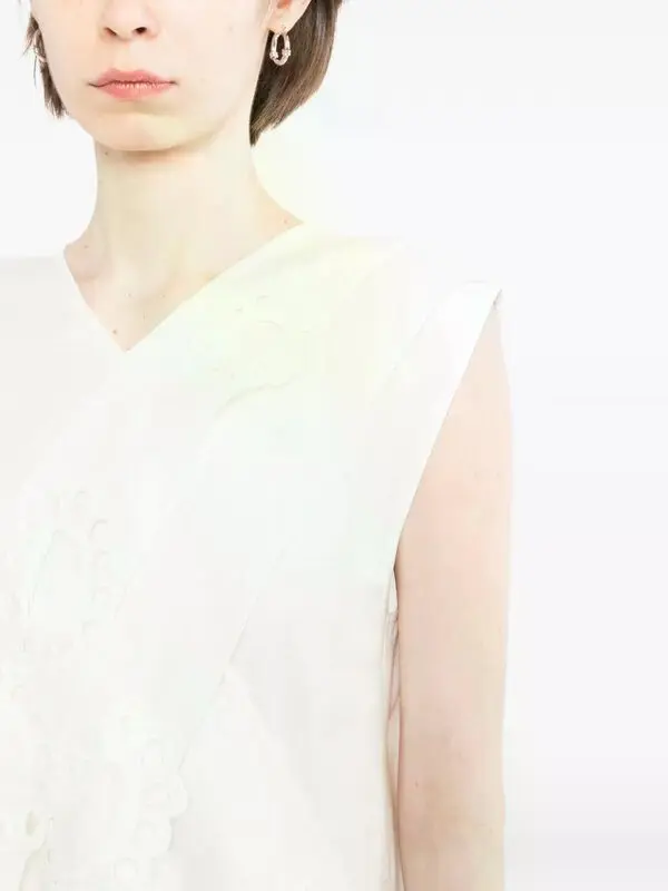LITKOVSKA Layered Embroidered V-neck Dress