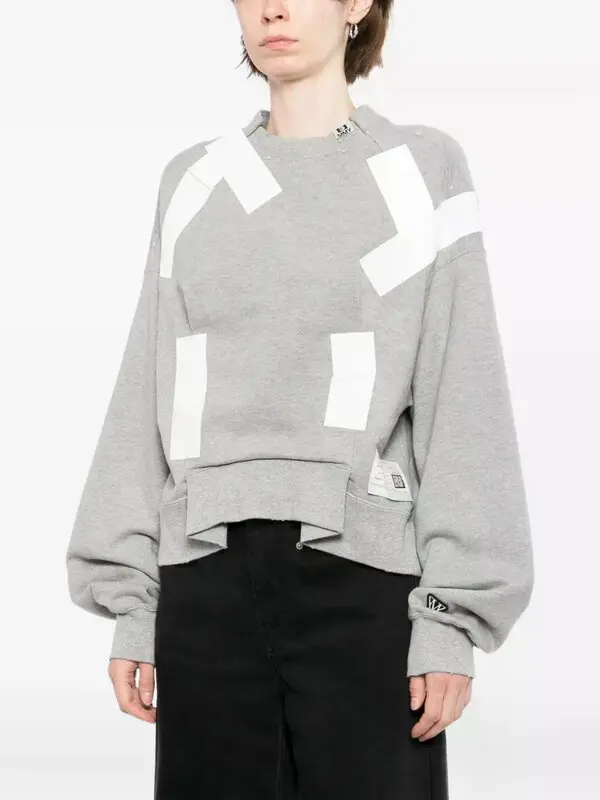 Mihara Yasuhiro Tucked Tape-detail Sweater