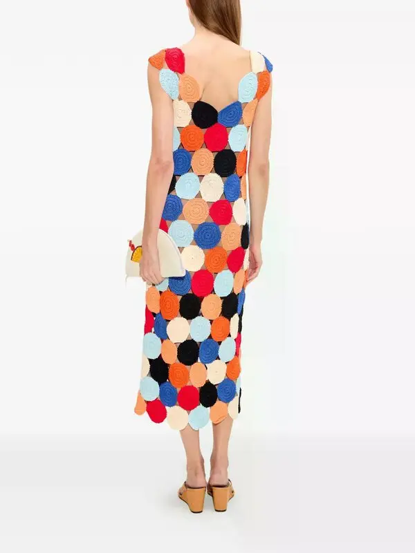 SIMONMILLER Muro Crochet Midi Dress