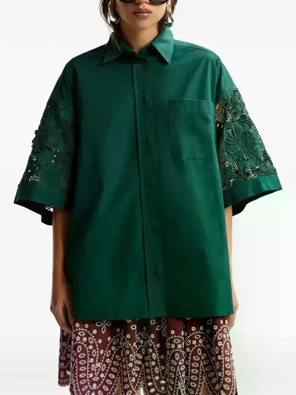 Essentiel Antwerp Lace Insert Oversized Shirt