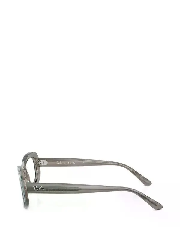 Ray-ban Oval Frame Eyeglasses - Grey