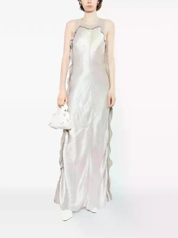 HAIKURE Toto Frayed-edge Dress - Silver