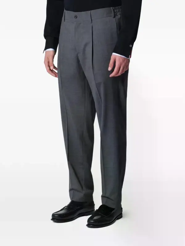 SANTANIELLO Irno Pleated Trousers - Grey