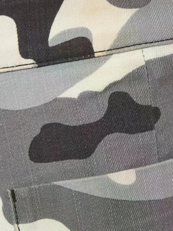 Miu Miu Camouflage Print Cargo Pants