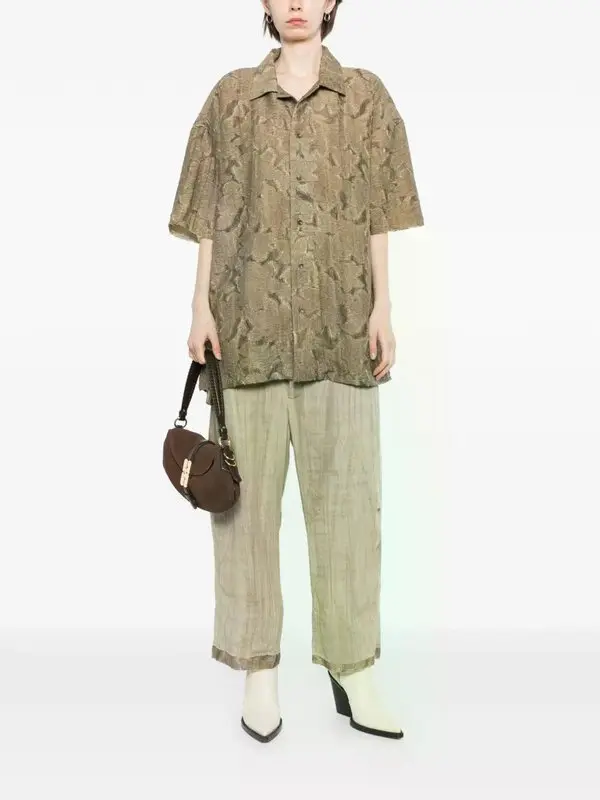 CHIAHUNG SU Hand-woven Patched Shirt