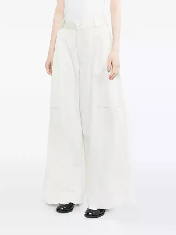 MARINA YEE Pleated Wide-leg Jeans