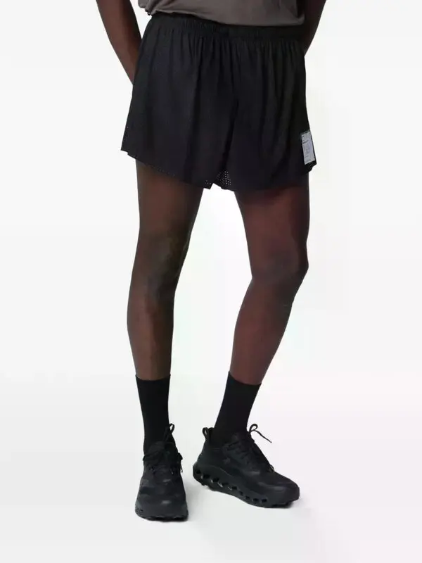 Satisfy Perforated Texture Elasticated Waistband Shorts