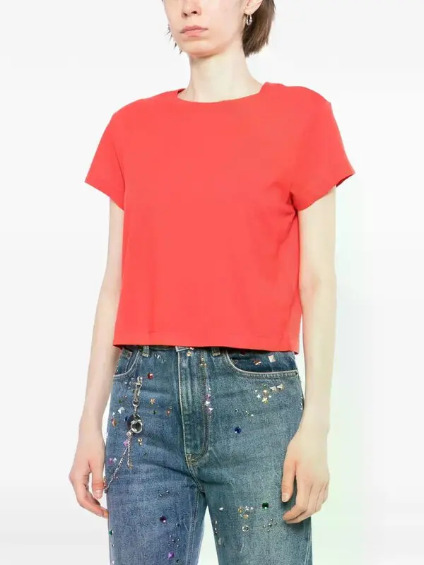 AGOLDE Shrunken T-shirt - Red