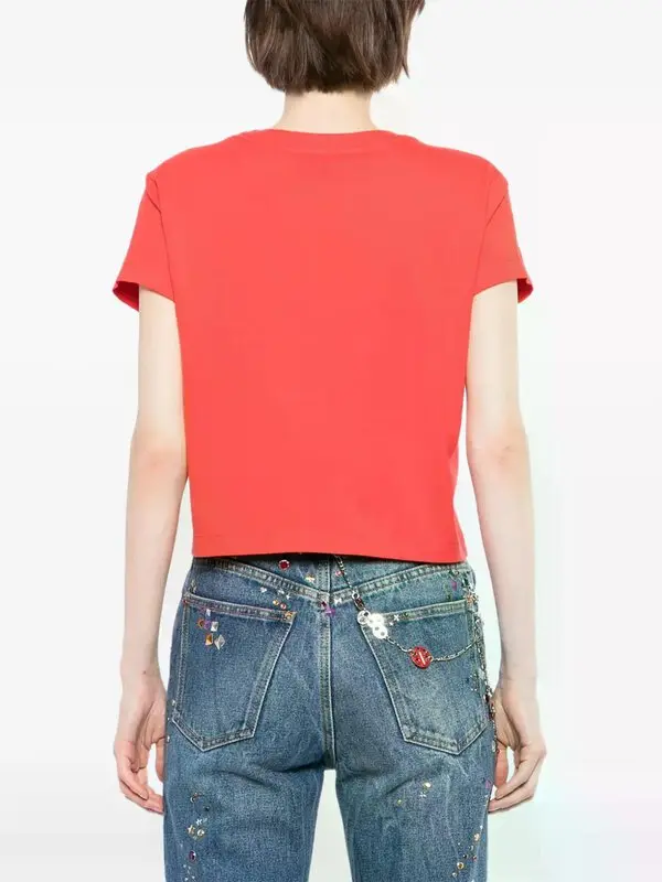 AGOLDE Shrunken T-shirt - Red