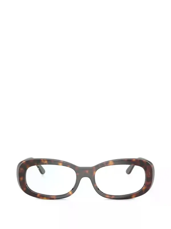 Ray-ban Havana Oval-frame Eyeglasses